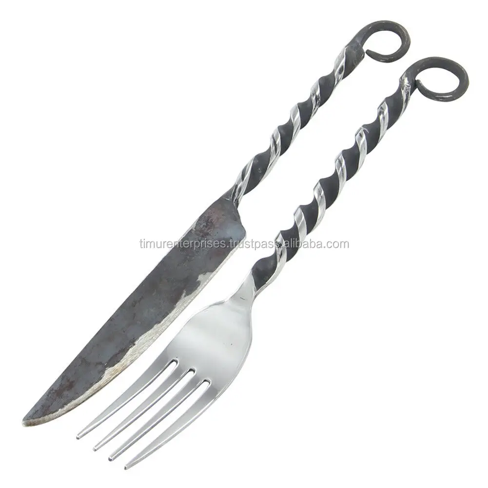Medieval Renaissance Stainless Steel Dinnerware Tableware Twisted ...