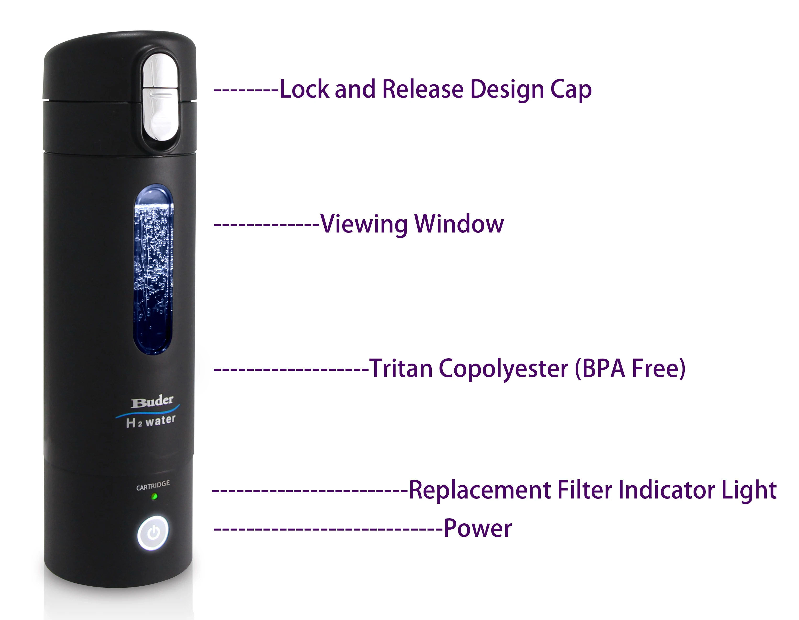 Japan Alkaline Hydrolysis Water Bottle - Hydrogen Generator