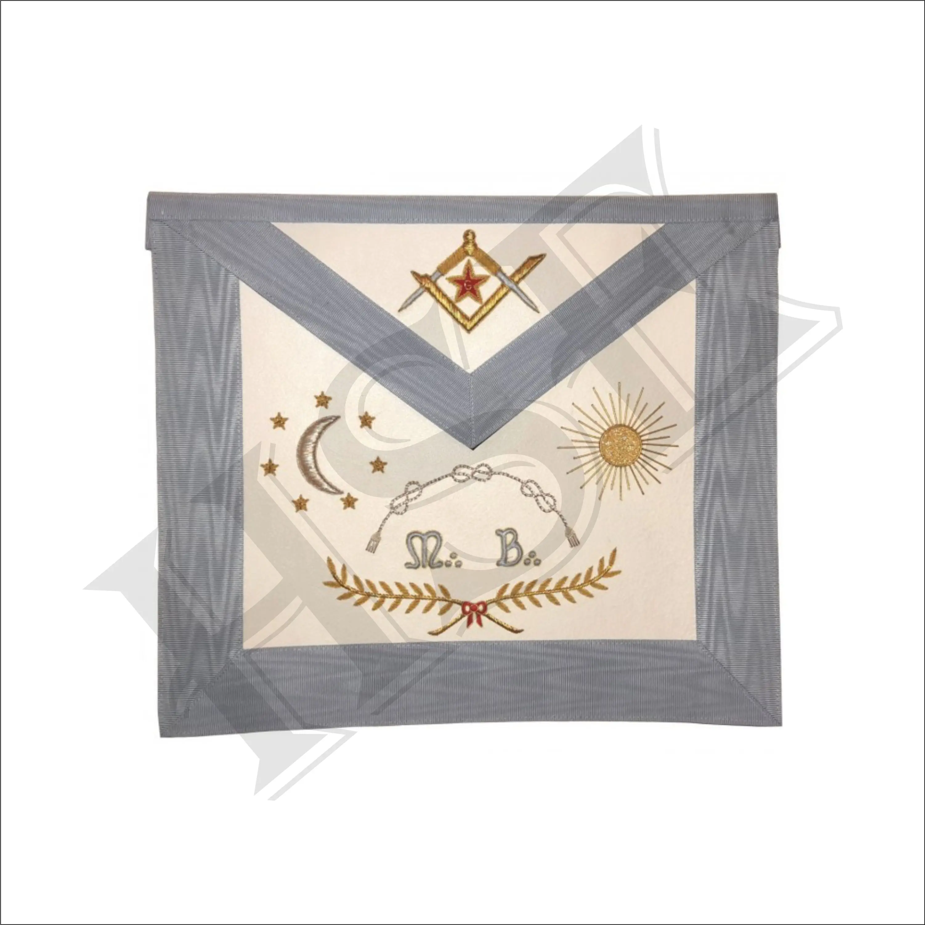 Traditional French Rite Apron - Buy Masonic Regalia Apron masonic ...