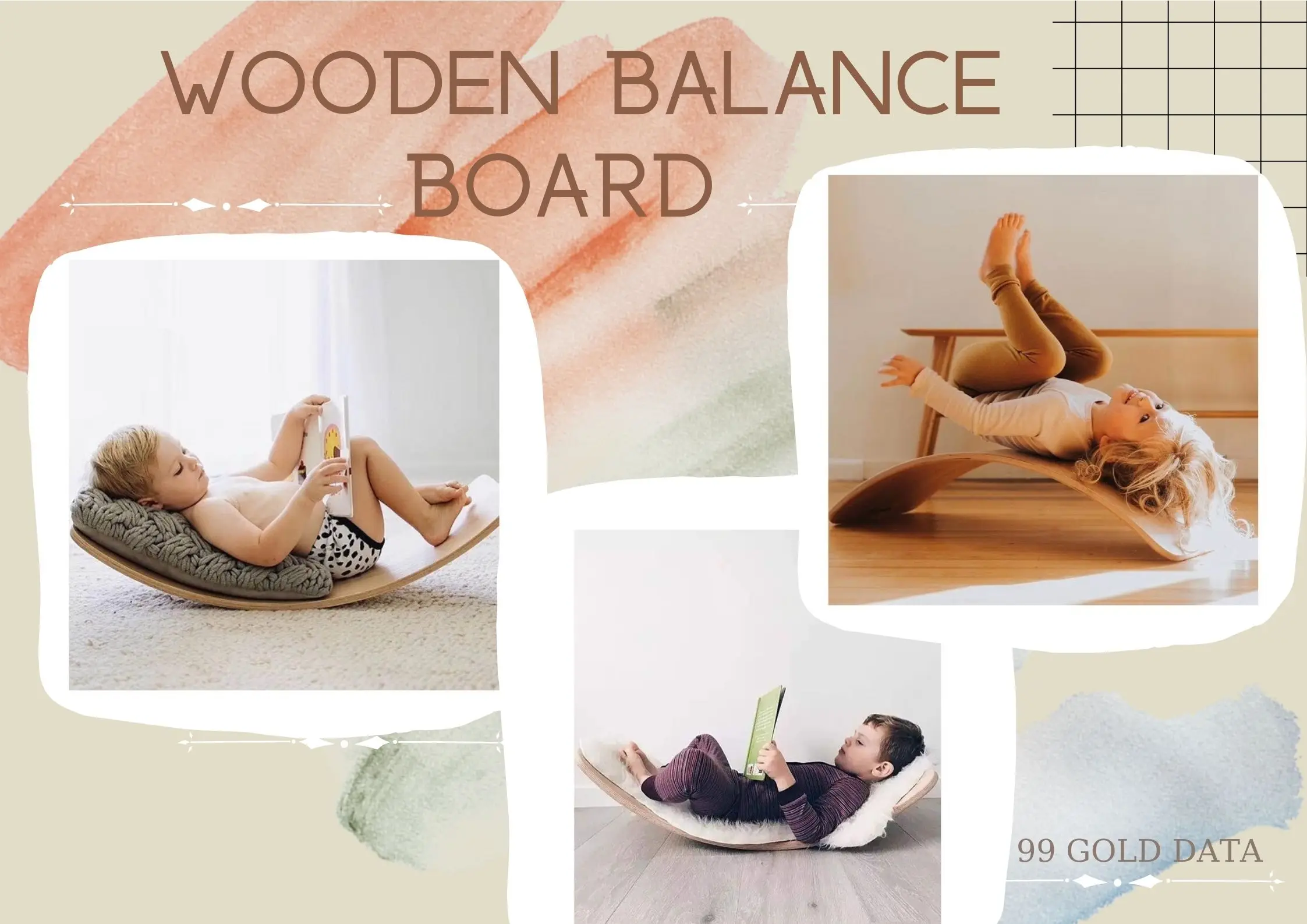 Wooden Wobble Balance Board - Comprehensive Fitness Exercise