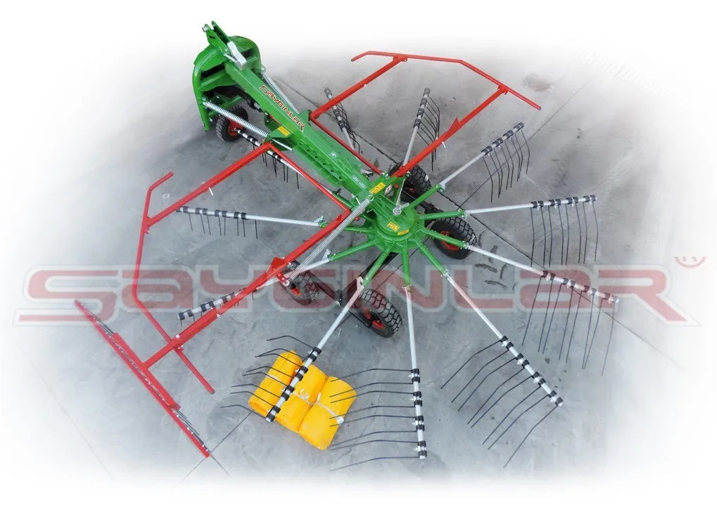 High Quality 11 Arm Windrower Rake with Transmission