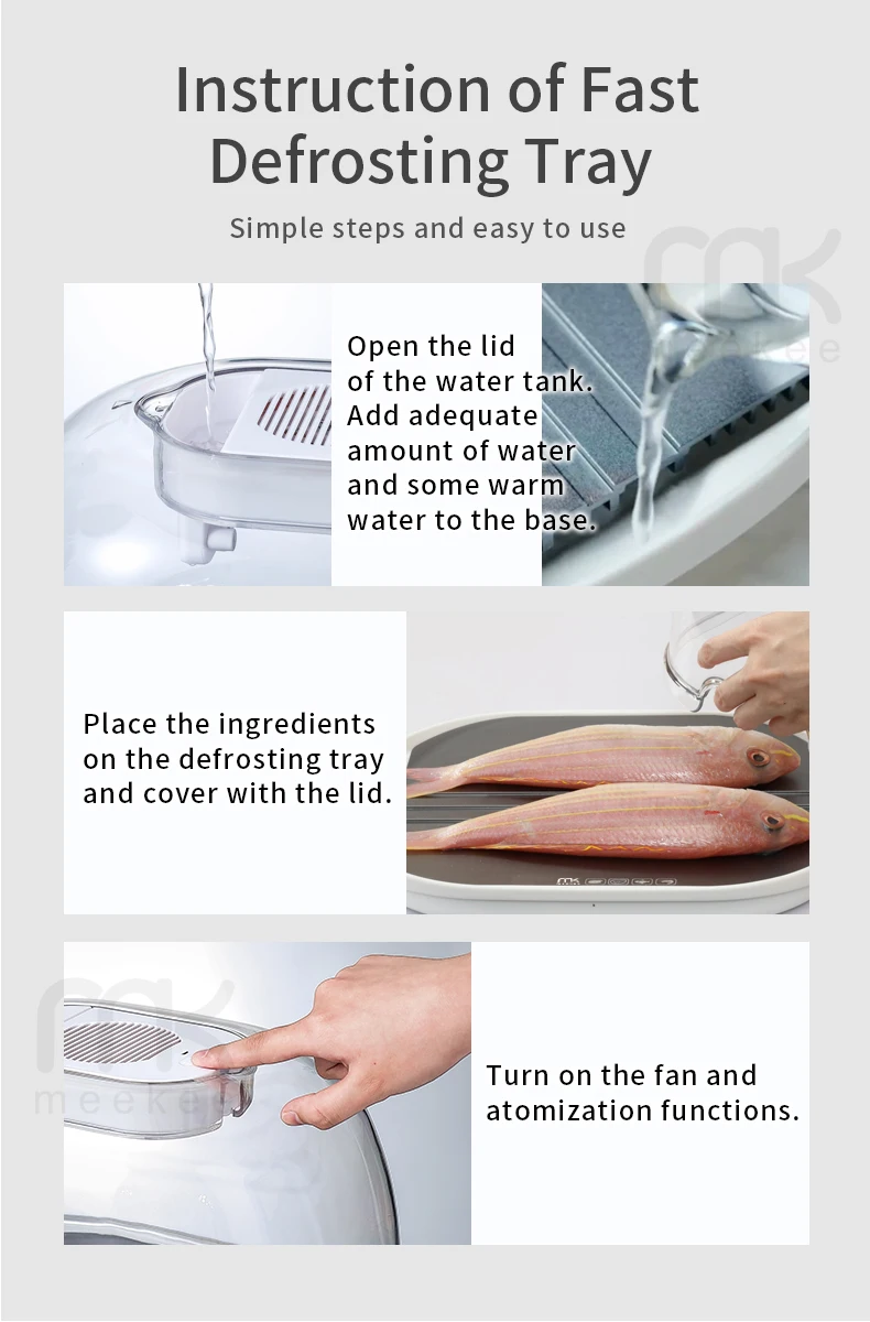 Aluminum Meat Defrosting Tray - Fast & Sustainable Thawing