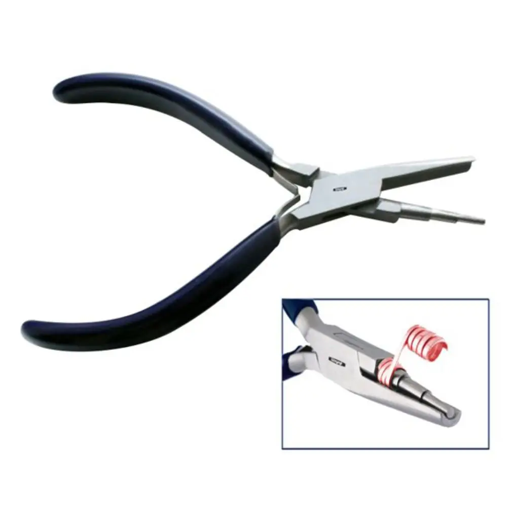 Piercing Tools Stepped Concave Jaw Wire Wrapping Pliers Coiling Wire ...