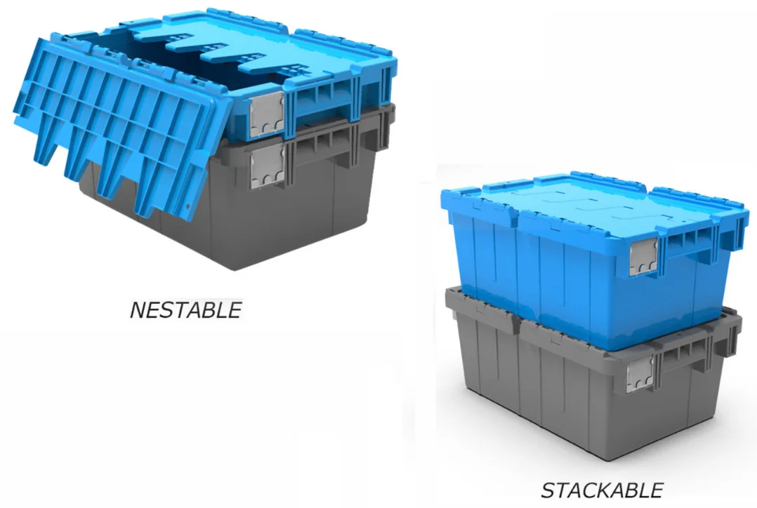 Good Grade Astm Standards Injection Molded Plastic Crates Hdpe Blue ...