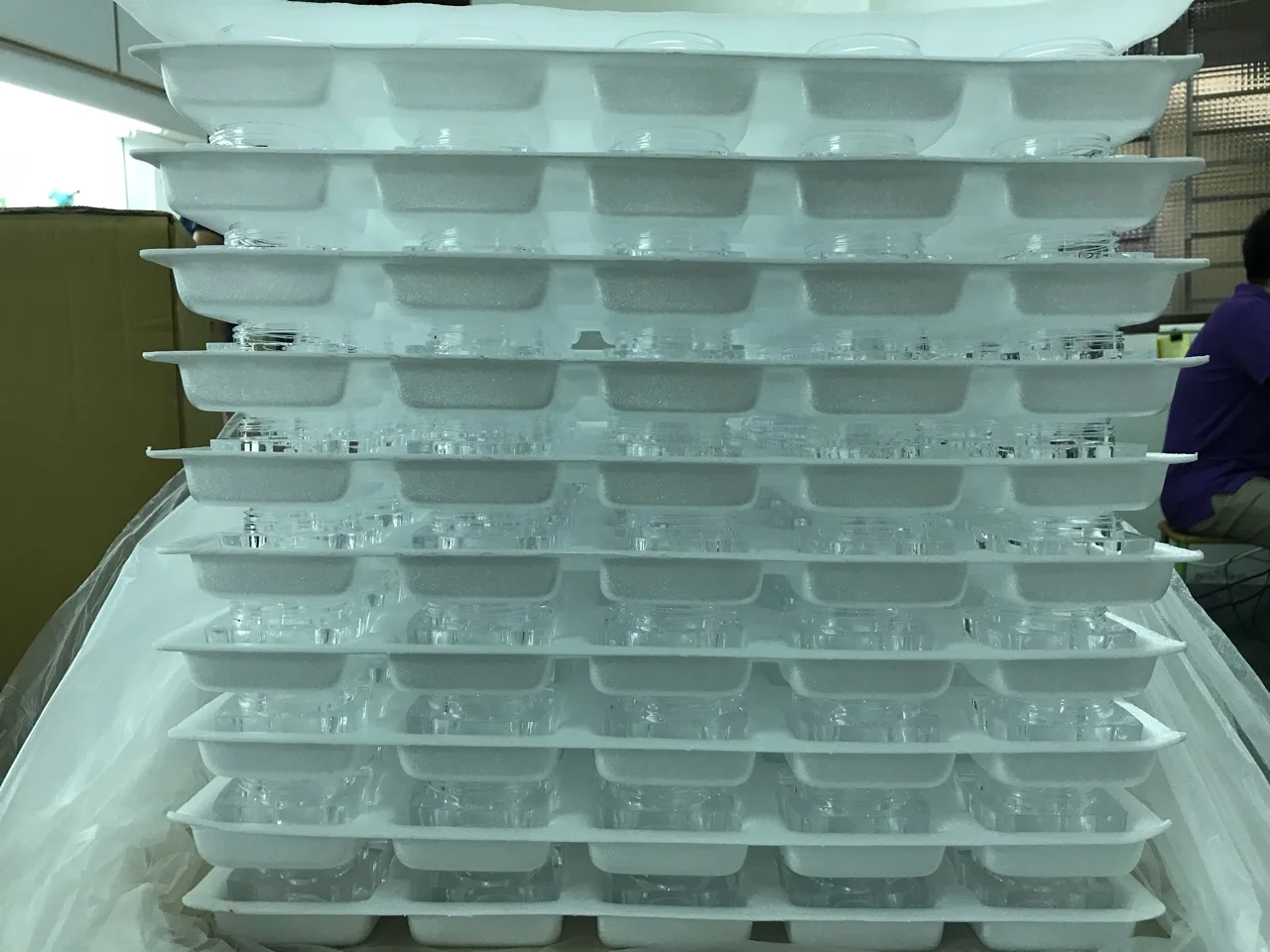 Pmma Acrylic Luxury Fancy Oval Round Empty Double-wall Cream Jar With ...