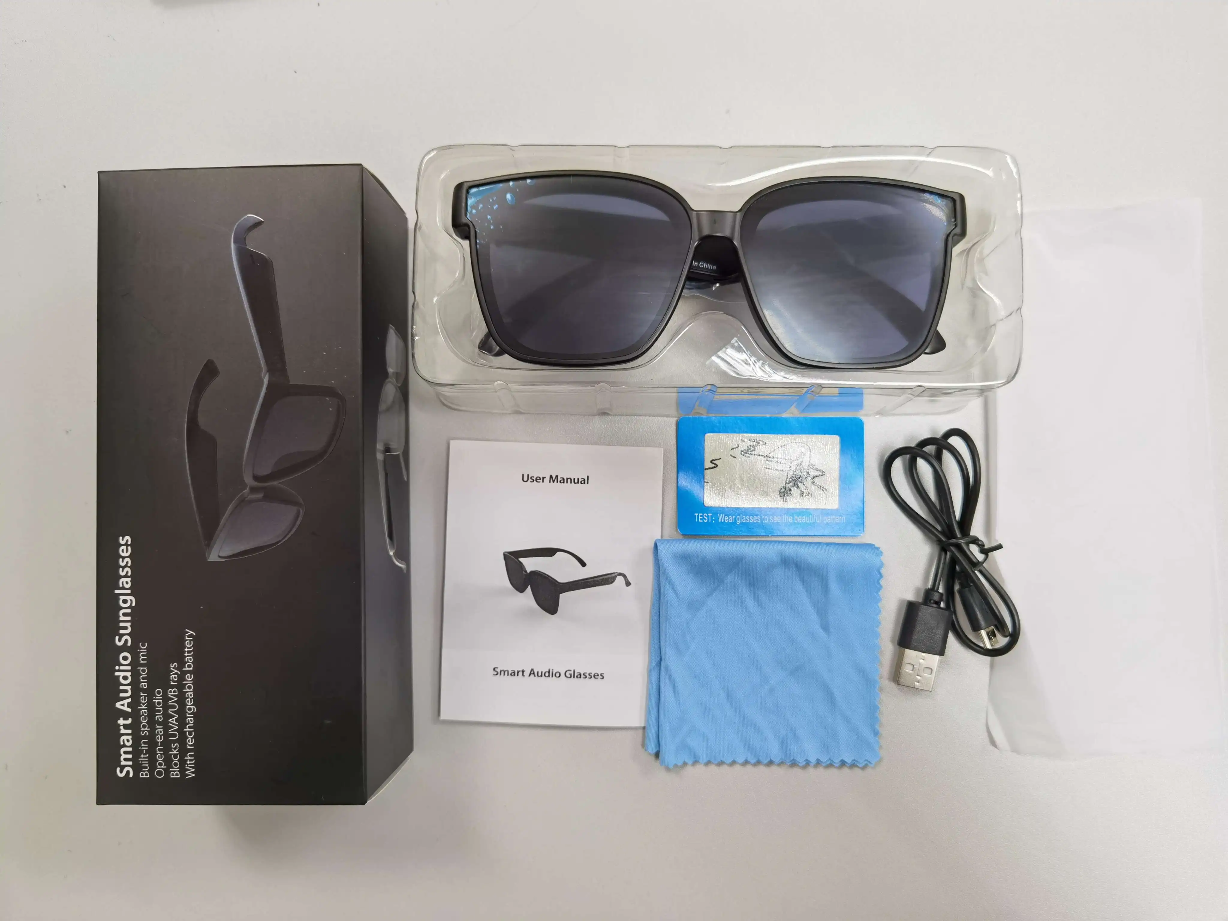 Open Ear Tws Glasses Bluetooth 5.0 Music Eyeglasses With Speaker ...