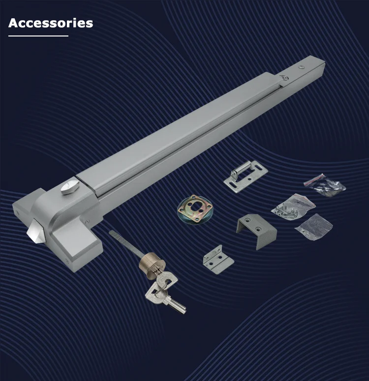 Commercial Stainless Steel Press Type Panic Push Bar Exit Lock Panic ...