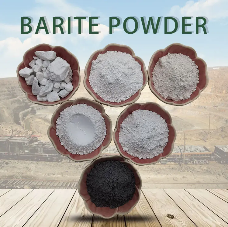 Barite Powder For Counterweight In Oil Field Drilling Industrial Grade ...