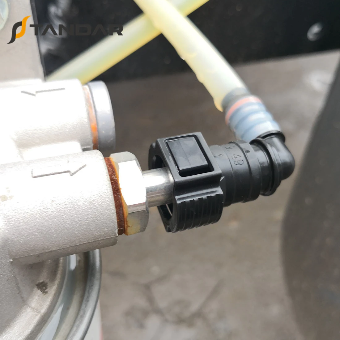 Sae J2044 Fuel Quick Connector Id 9.49mm 90 Degree For Connecting Pa Pipes 10mm Or Rubber Hose ...