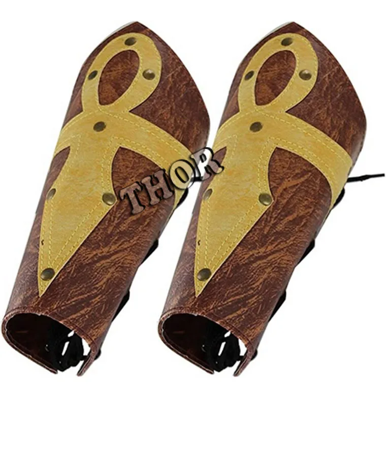 Medieval Knights Templar Leather Arm Guards Templars Hand Guard Armor ...