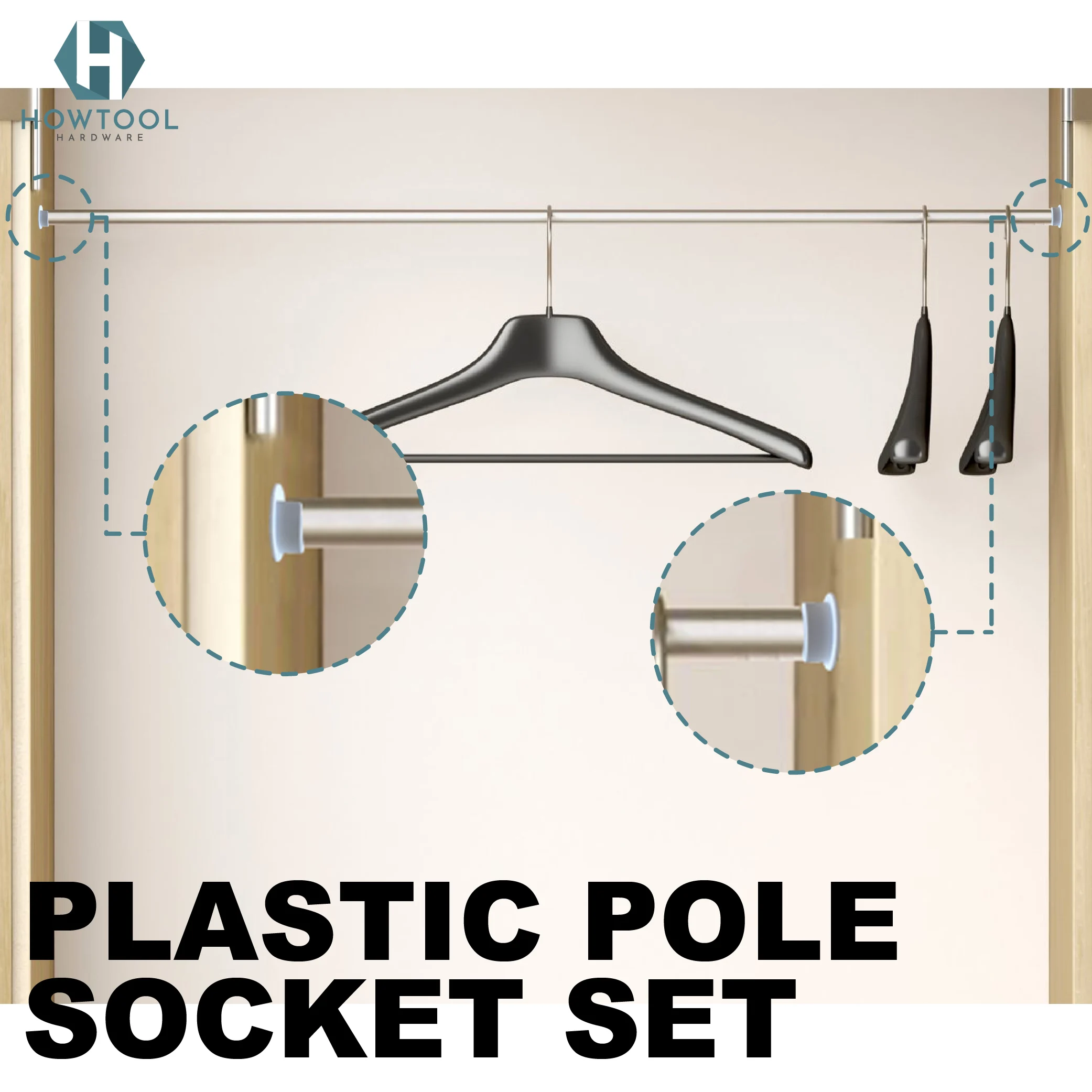 Plastic Closet Rod Holders - Durable and Stylish Solutions