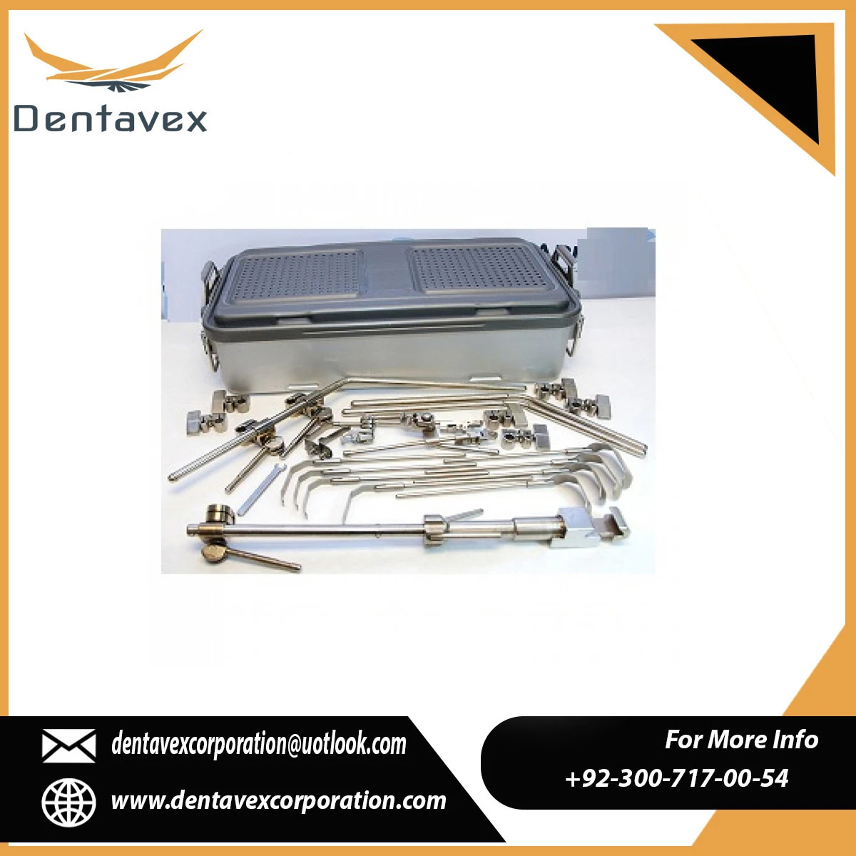 Thompson Frame-Type Surgical Retractor Complete Set of 40pcs