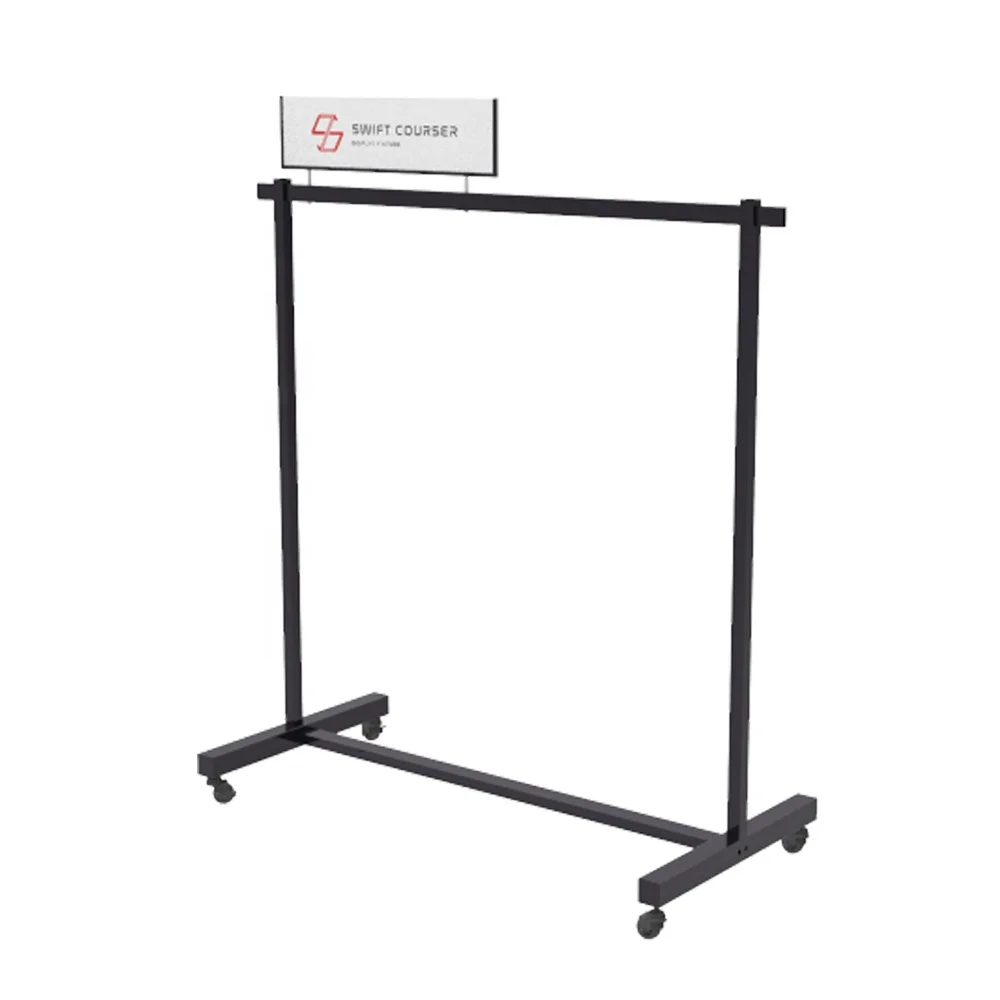 Retail Clothes Shop Gondola Units Metal Furniture Rack Display With ...