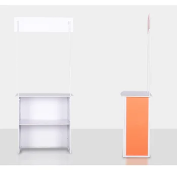 Portable Iron Collapsible Promotion Counter Advertising Promotion Desk ...