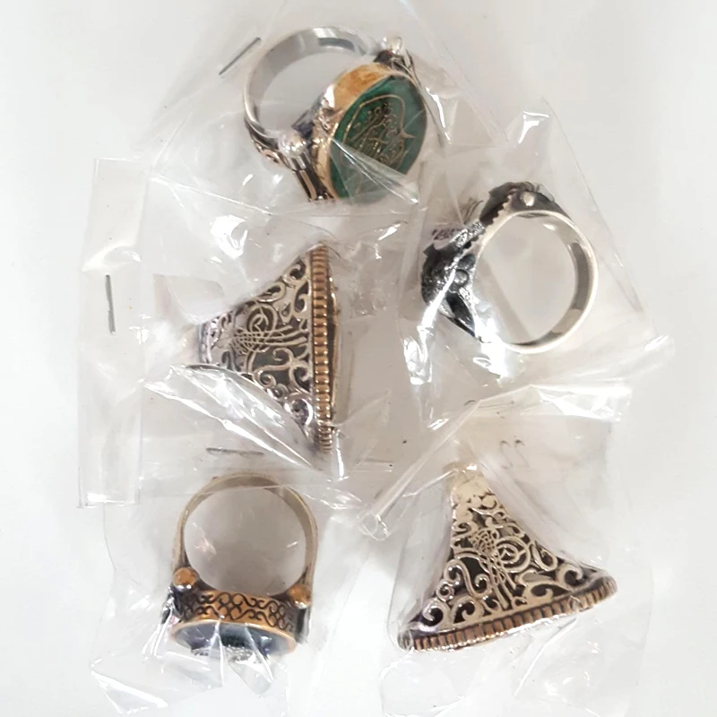 925 Sterling Silver Islamic Turkish Men Ring Original Hot Selling Rings ...