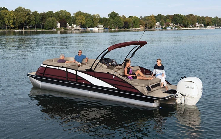 Luxury 27FT Aluminum Fiberglass Catamaran Tritoon Boats