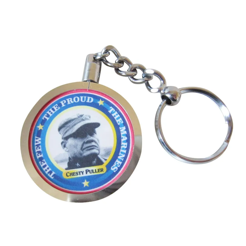 Wholesale Metal 50mm Challenge Coin Bezel Frame Keychain
