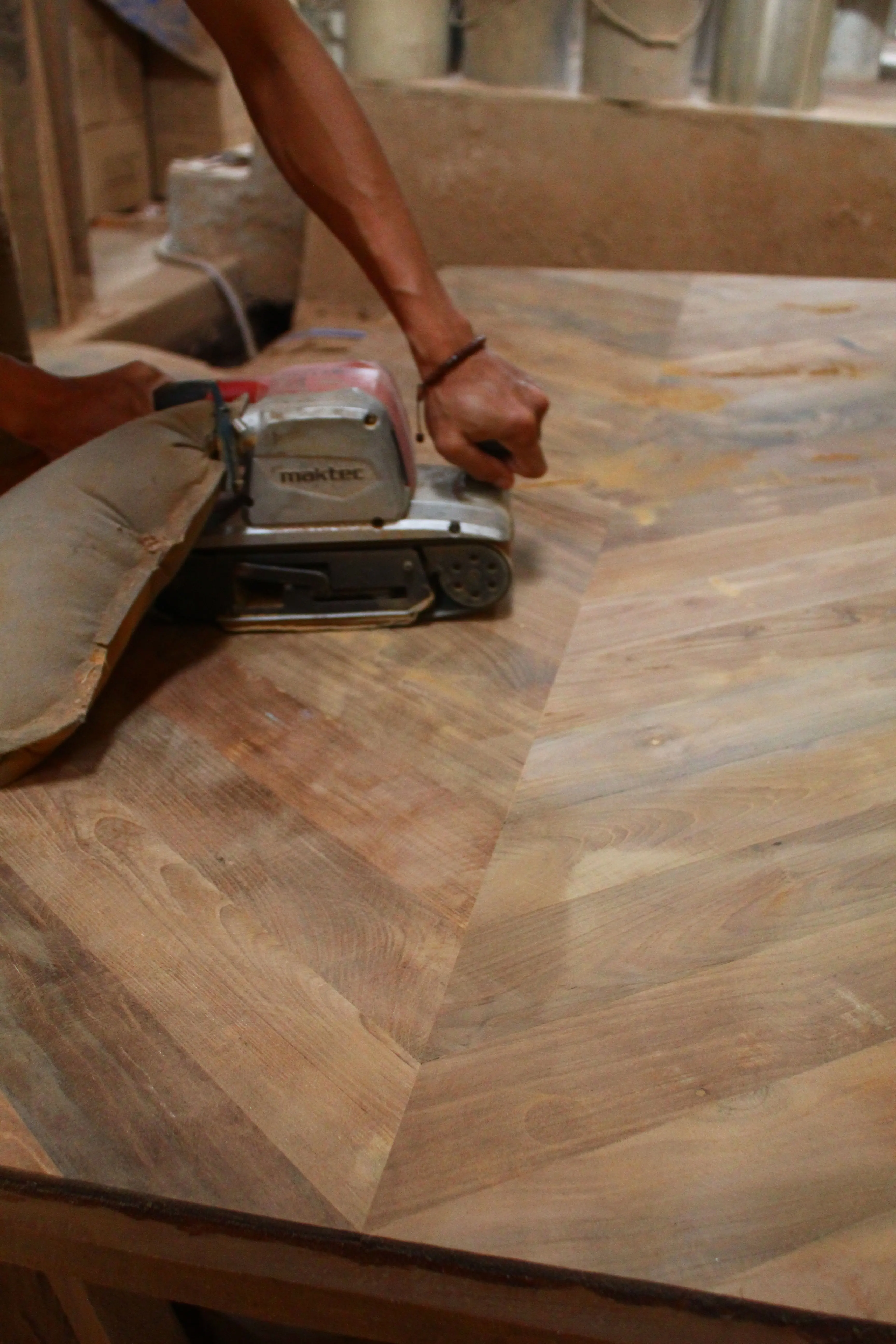 Reclaimed Recycle Teak Wood Plank Board Rustic Smooth Shaved Surface ...
