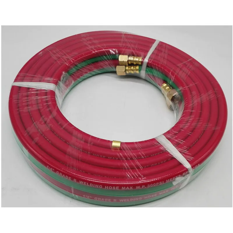 8mm Oxygen Acetylene Torch Twin Welding Rubber Hose With Fittings - Buy ...