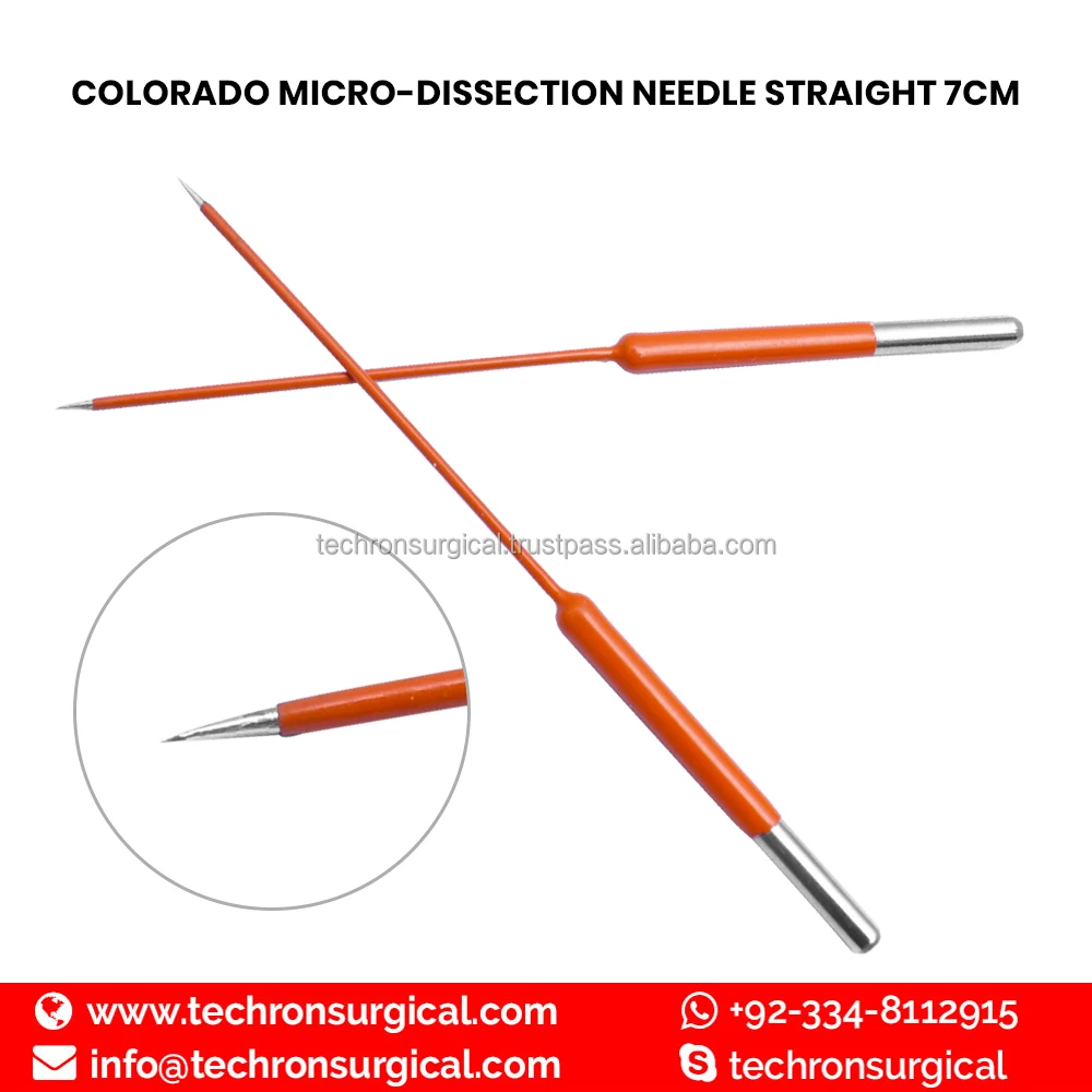 Orange Angled Micro Dissection Tungsten Needles - Truron Surgical