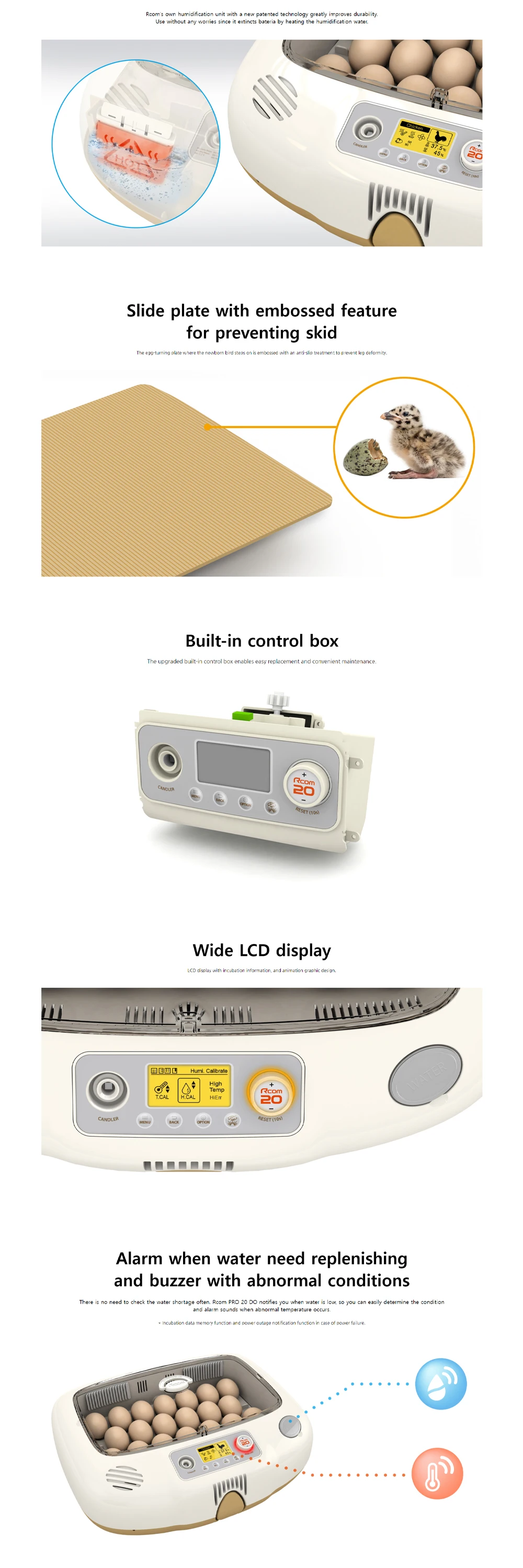 Rcom PRO 20 DO Incubator - Advanced Cooling & Humidity