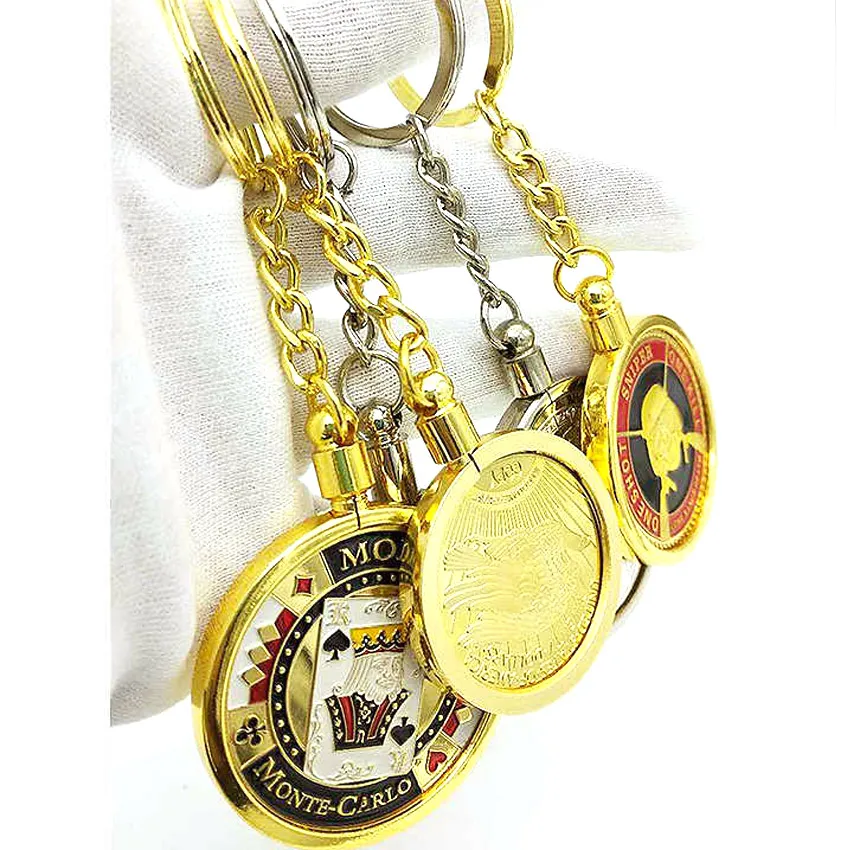 Wholesale Metal 50mm Challenge Coin Bezel Frame Keychain