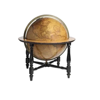 Modern World Map Ball Teaching Art Crafts Globe Alloy Table Decoration ...
