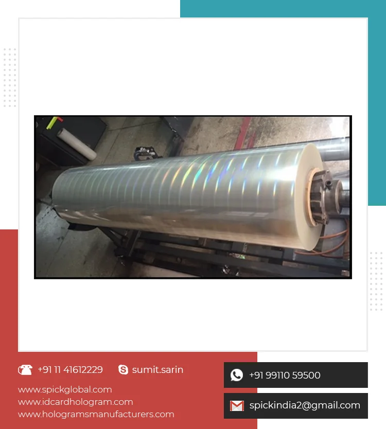 Transparent Holographic HRI Film - Anti-Counterfeit Stickers