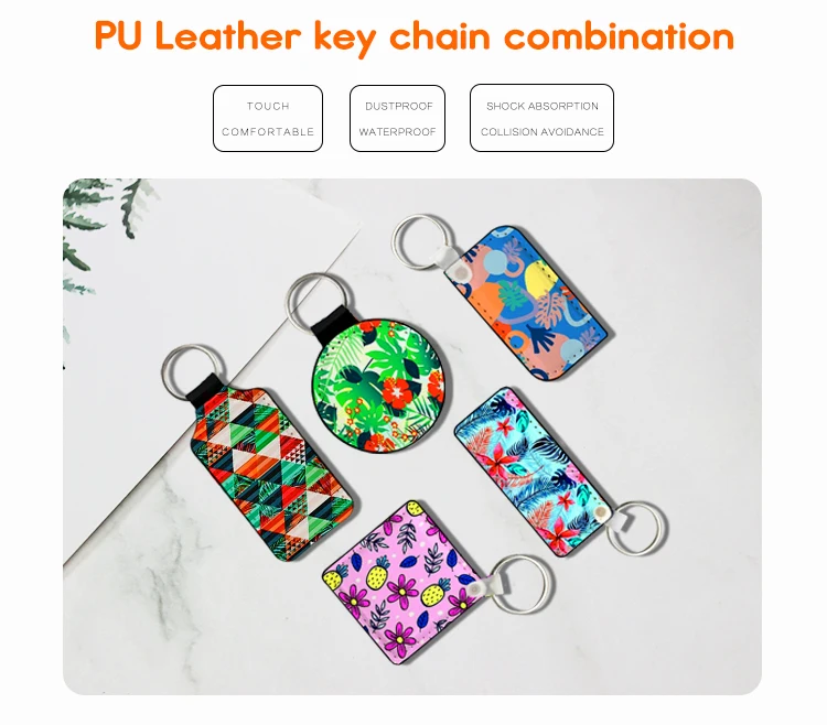 Blank DIY Promotional Keychains - Double-Sided Printable