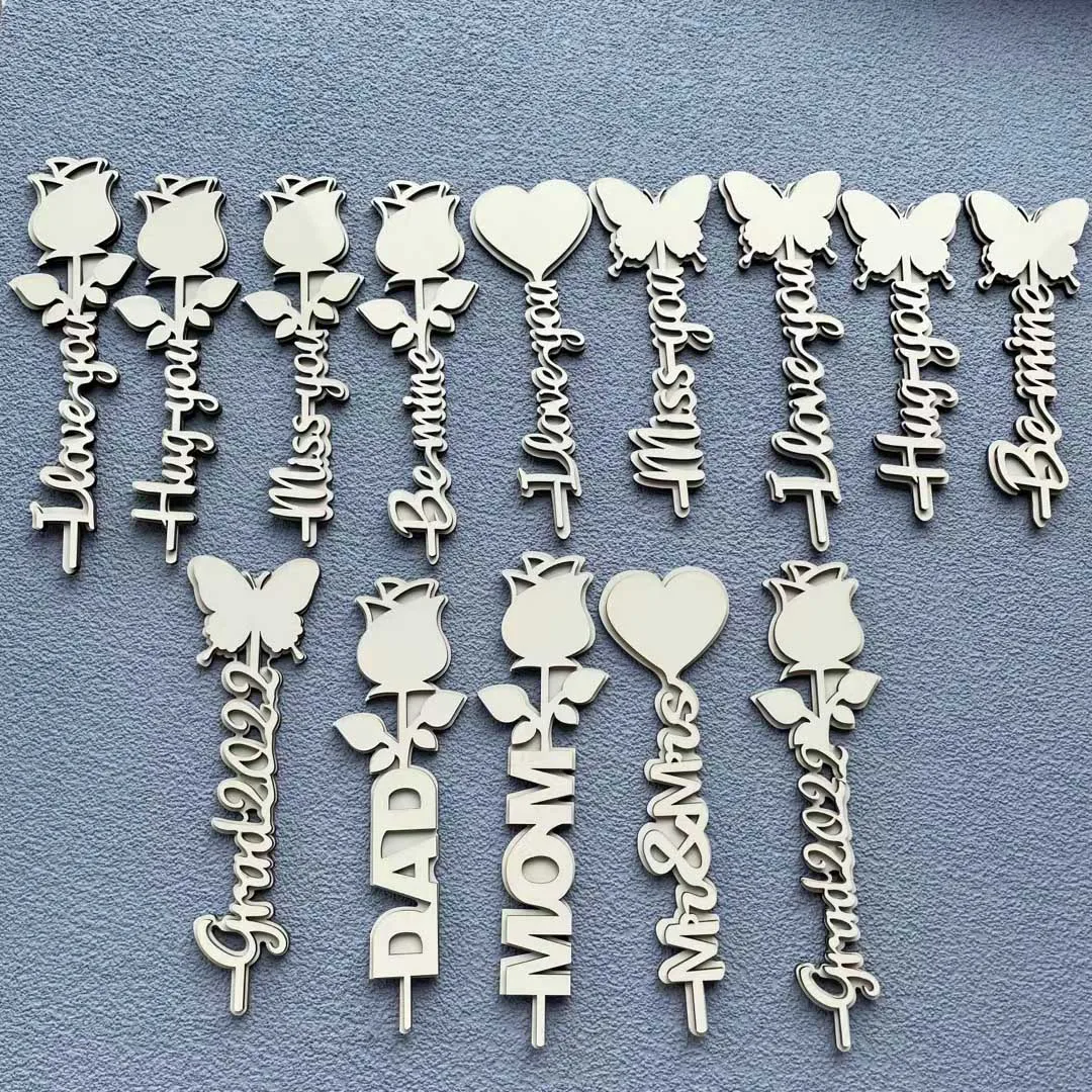 Acrylic Sublimation Blanks In Loving Memory Rose Sticker With Mdf ...