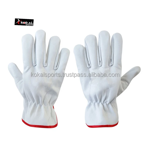 High Quality Cow/goatskin Grain Leather Driver Gloves