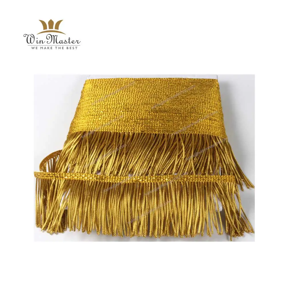 Bullion Wire Gold 5cm Flag Fringe Home Textile Curtain Fringe Trim ...
