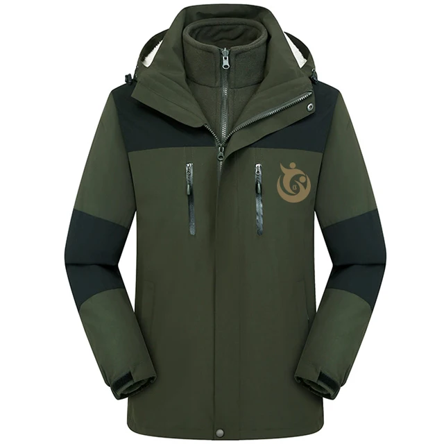 Men's Softshell Tactical Jacket Fleece Lining Hidden Hood Waterproof ...