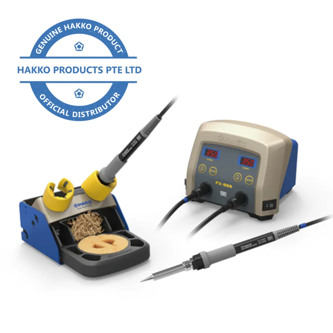 Hakko FX-889 Dual Port Soldering Station SMD Rework Lead Free ESD Safe ...