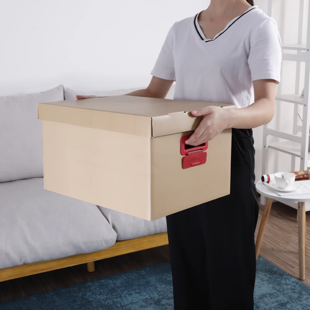 A4 Folding Desktop Office Organizer Collapsible Corrugated Cardboard ...