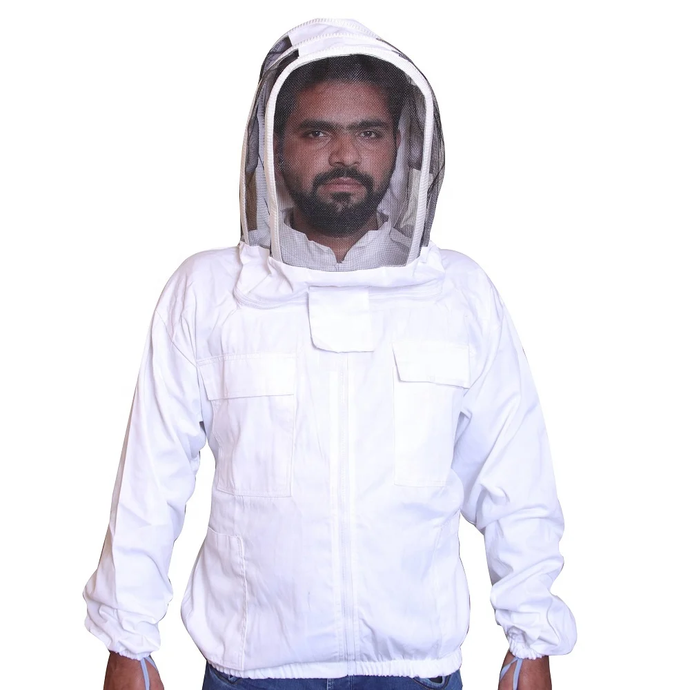 Beekeeping Body protective jackets Professional White Large Beekeeping ...