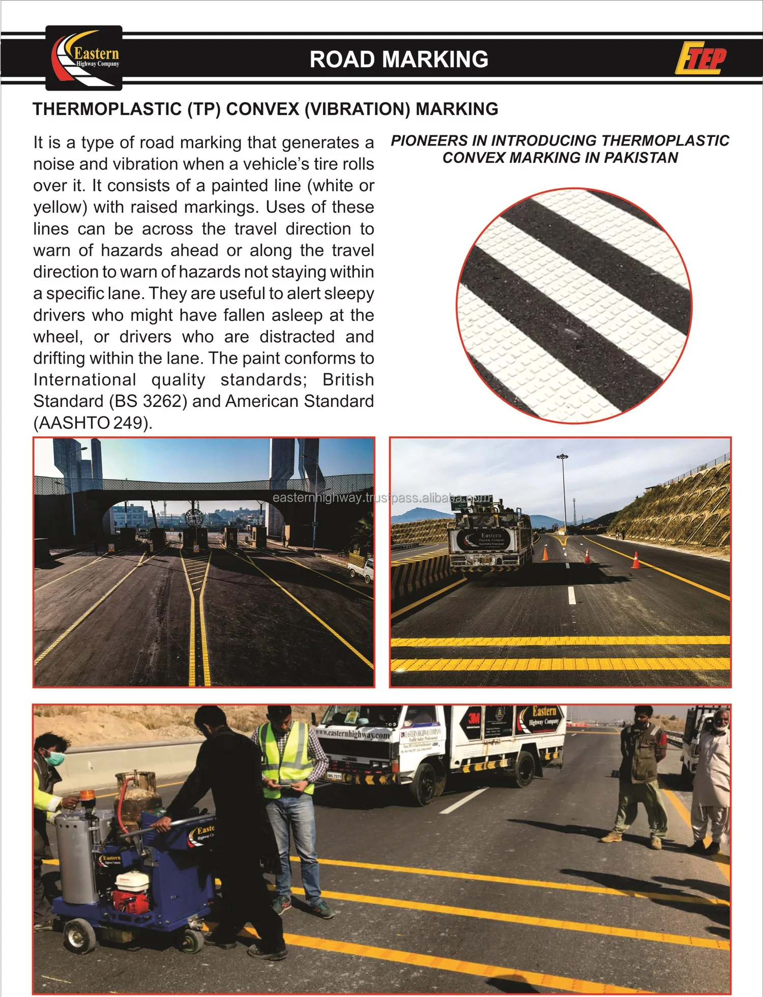 Thermoplastic Reflective Convex Vibration Line Road Marking Paint
