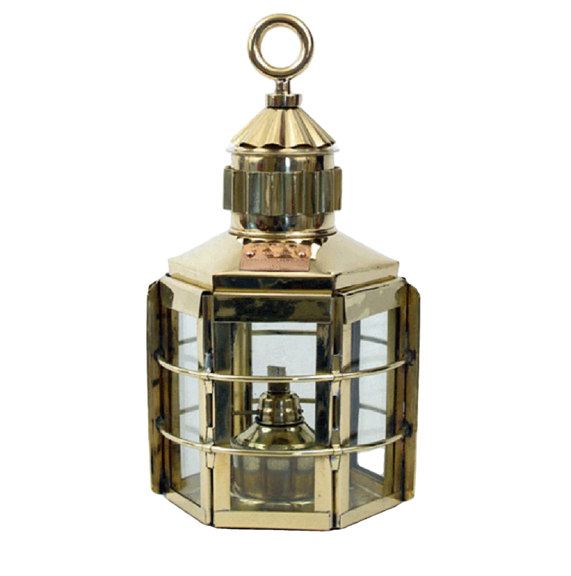Antique Clipper Ship Oil Lamp Nautical Brass Polished Metal Custom Logo ...