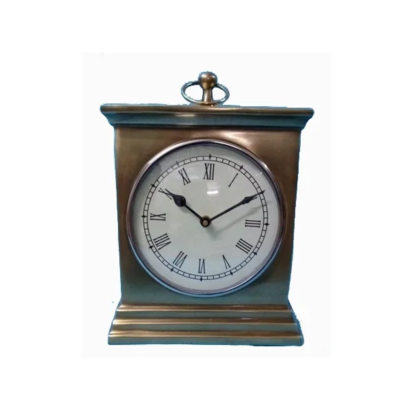 Silver Plated Desk Clock for Tableware New Desk Clock With Marble Base ...