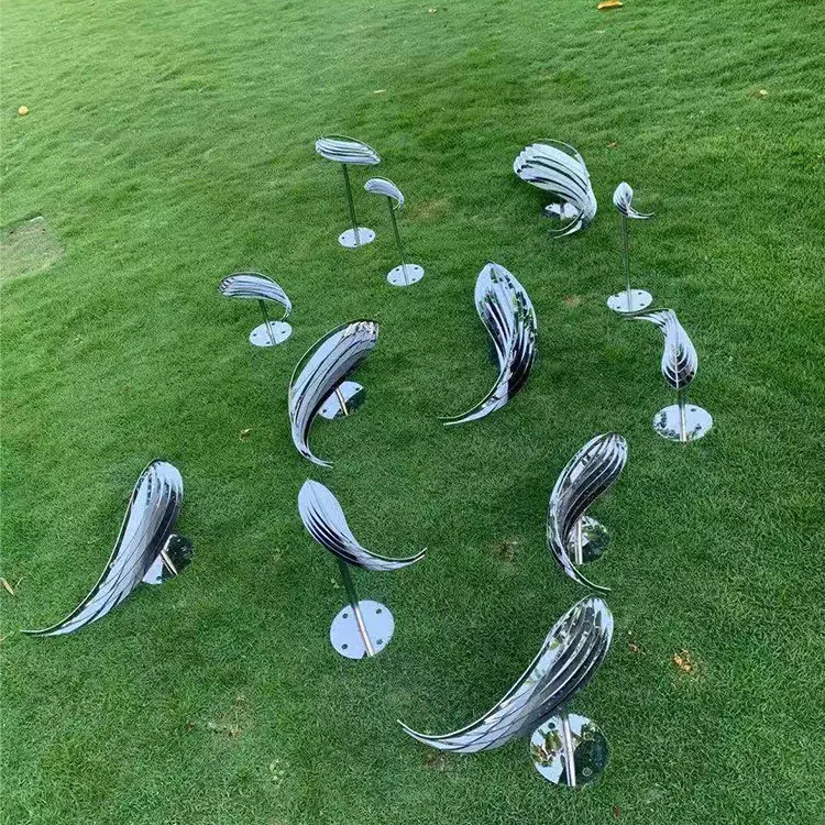 Outdoor Decoration Large Metal Fish Sculpture Stainless Steel Fish ...