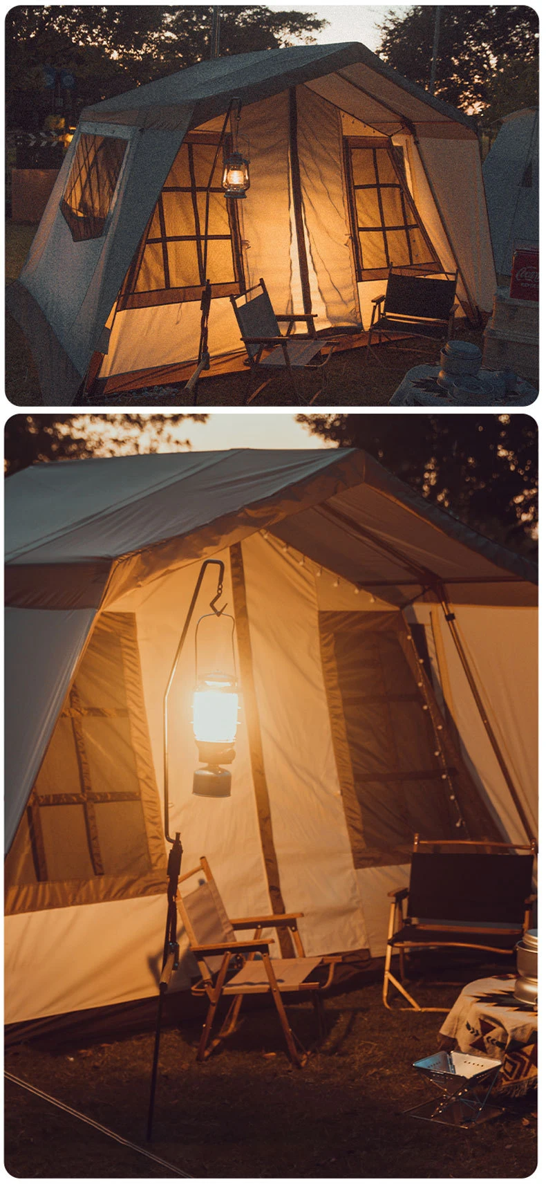 Outdoor Glamping Large Automatic Winter Camping Tents For 6 Person ...