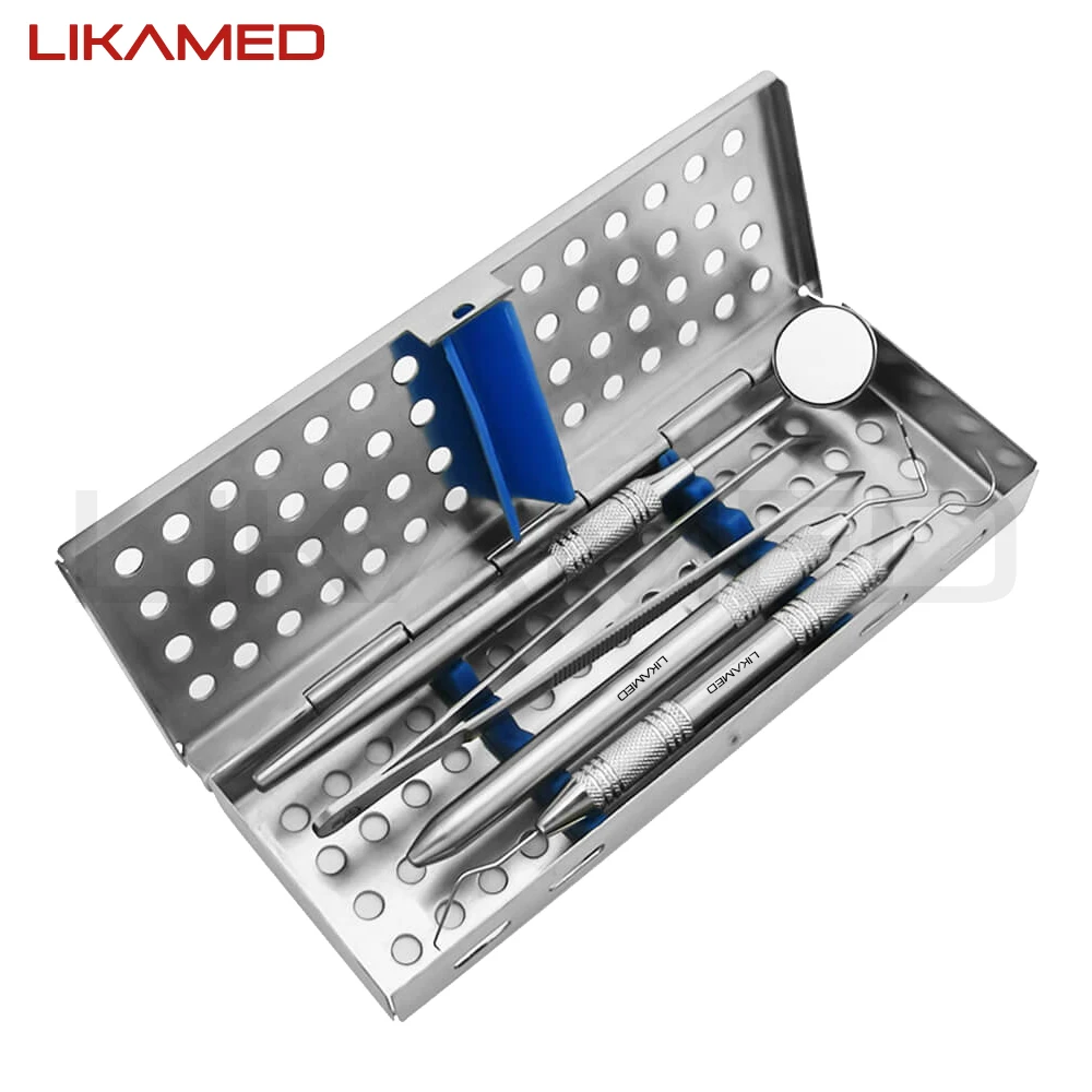 Dental Examination Kit Packed In A Stainless Cassette Dental Student ...