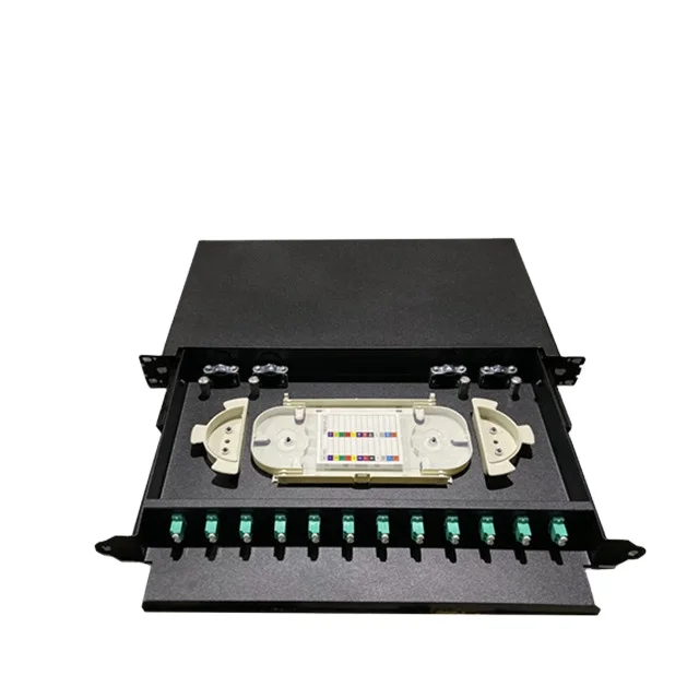 19 pulgadas fobot corredera Montado en rack 12 puerto 12 24 48 Core ...