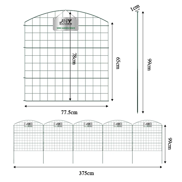 Powder Coated Wire Garden Pond Fencing - Durable & Stylish