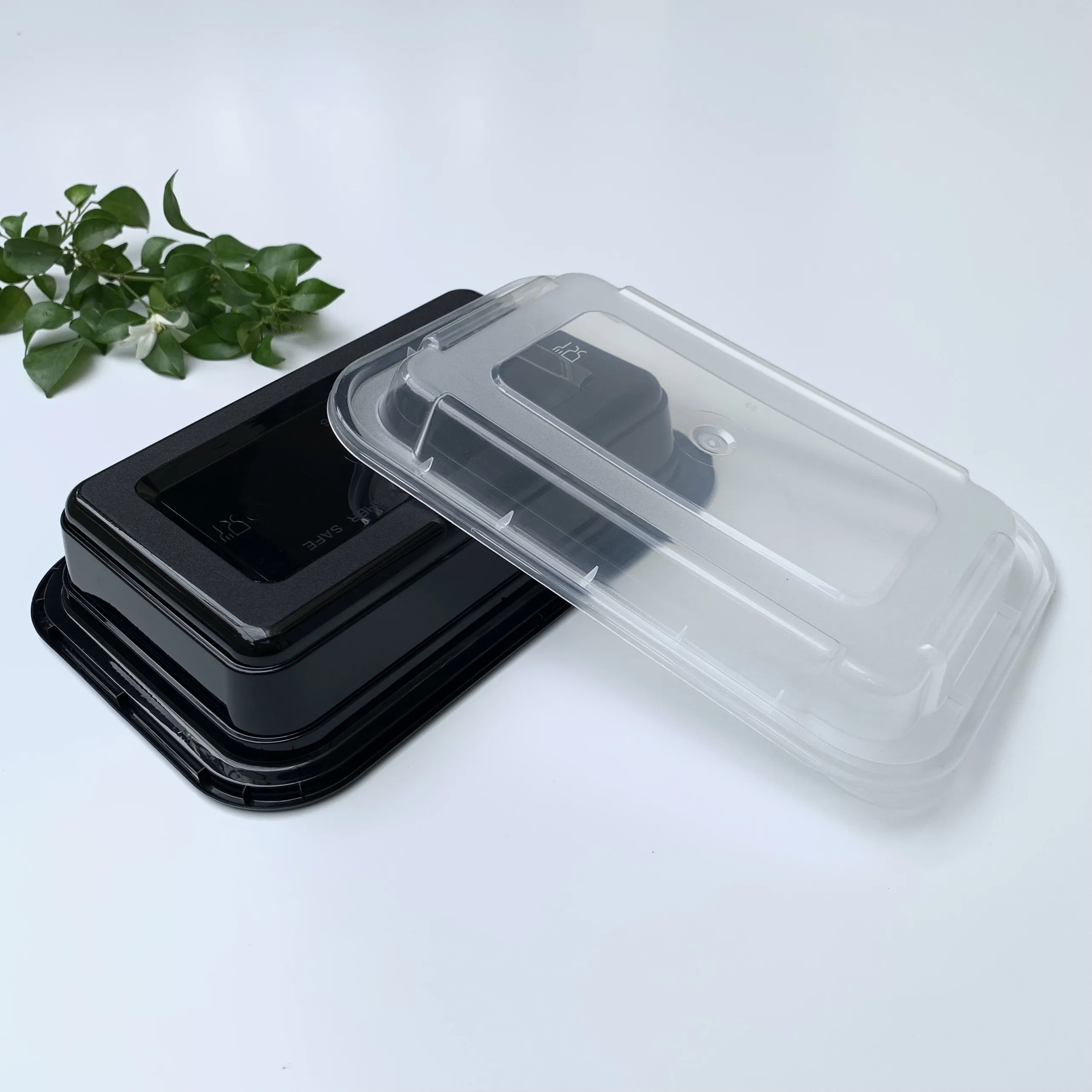 16 Oz Microwaveable Rectangular Container Takeaway Food Box Food ...