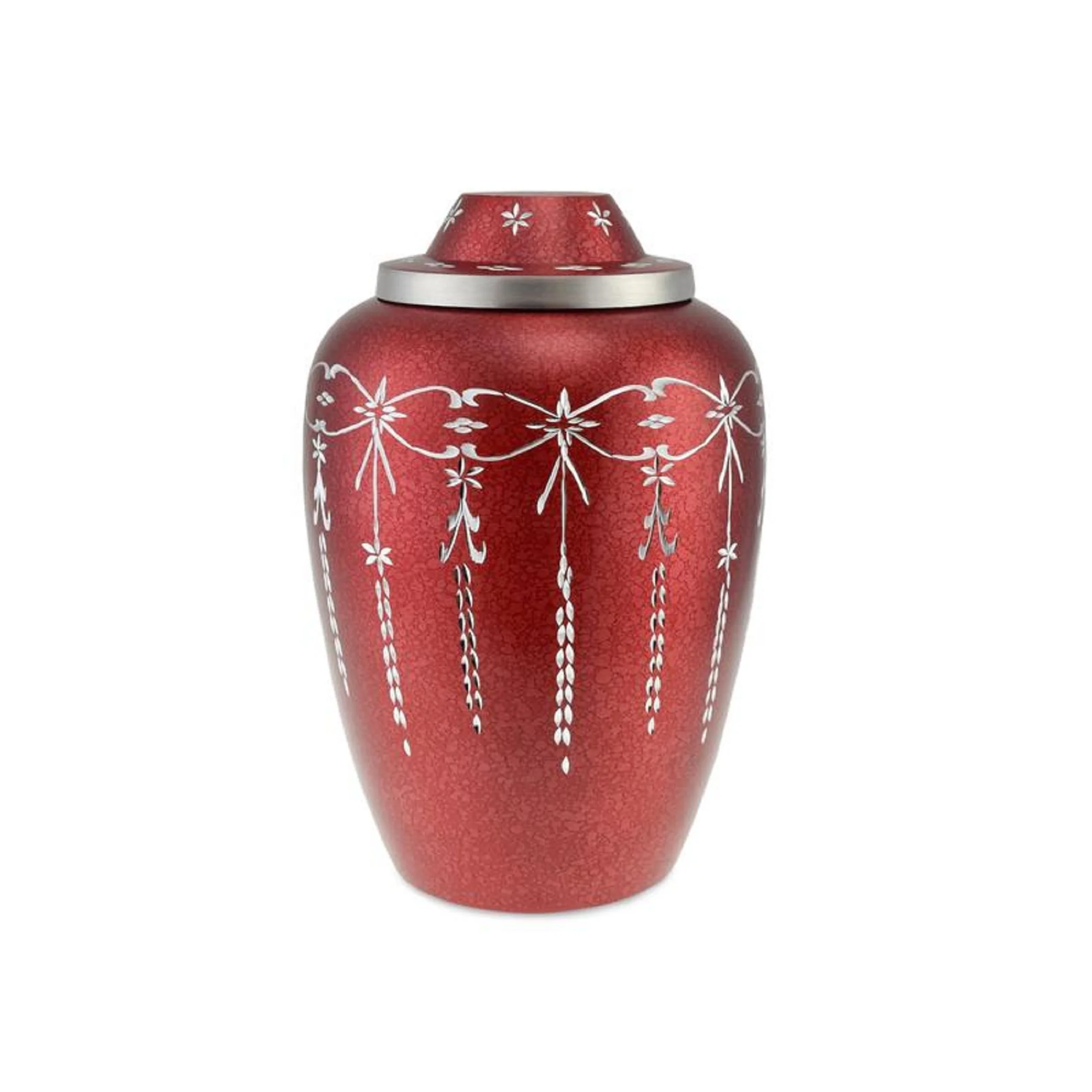 Traditional Metallic Cremation Urn With Hand Carving For Funeral ...