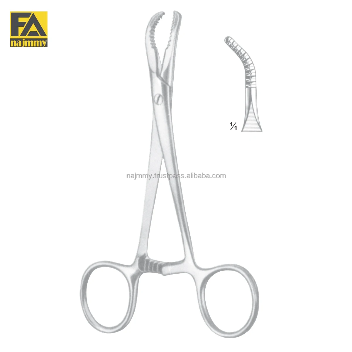 Lewin Perforating Bone Holding Forceps (serrated) - CE Certified