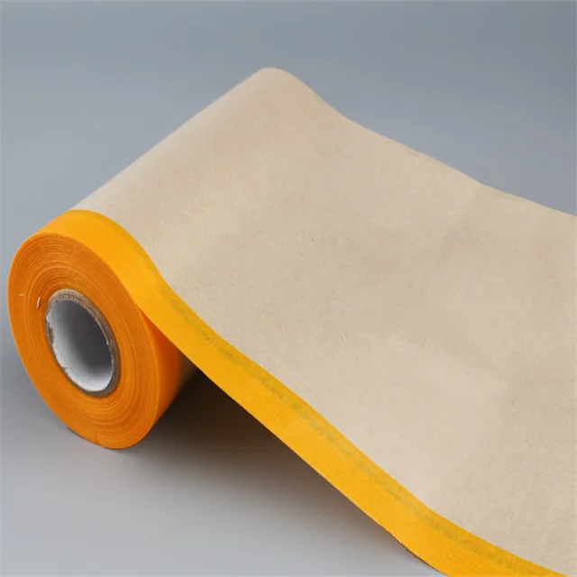 Kraft Paper Pre-taped Masking Paper Painting Protection Covering ...