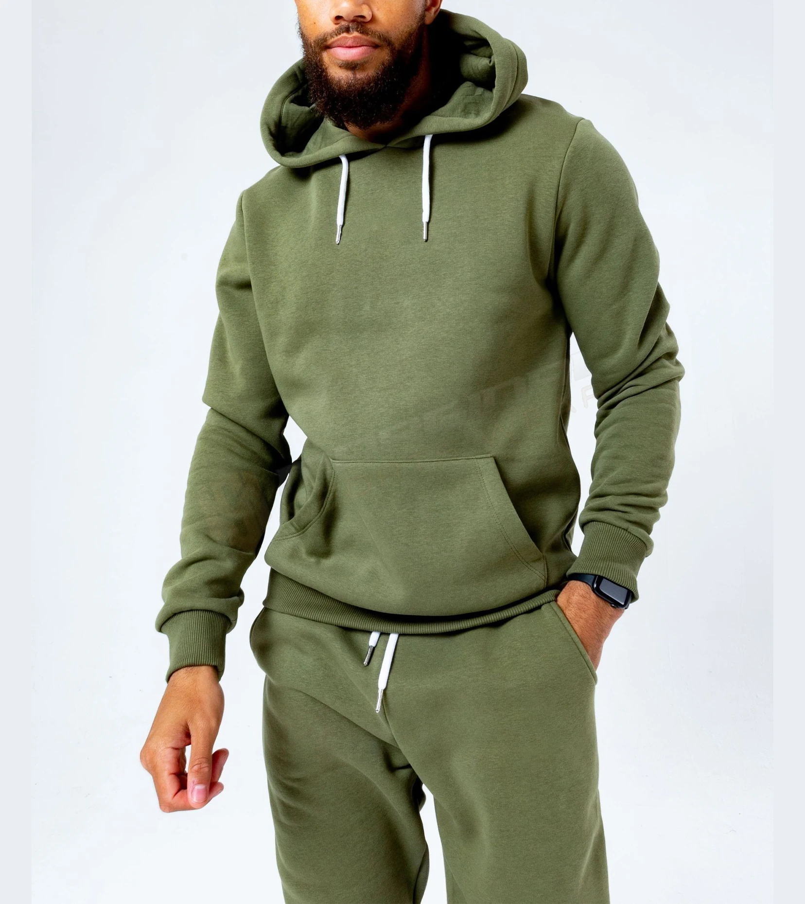 Men Custom Sweatsuit Puff Print Hoodie Heavy Weight High Quality ...