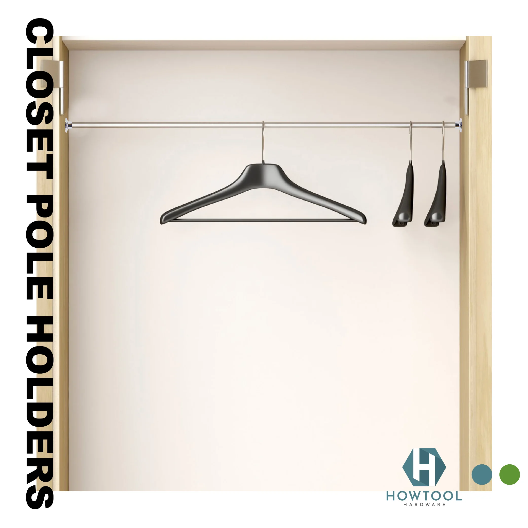 Stainless Steel Rod Socket Flange - Durable Closet Support